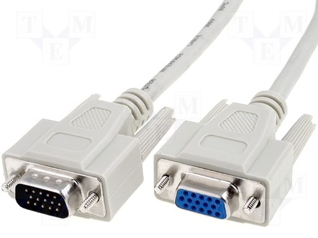 Кабел за монитор VGA Удължител Кабел за Монитор, VGA мъжки - VGA женски ...